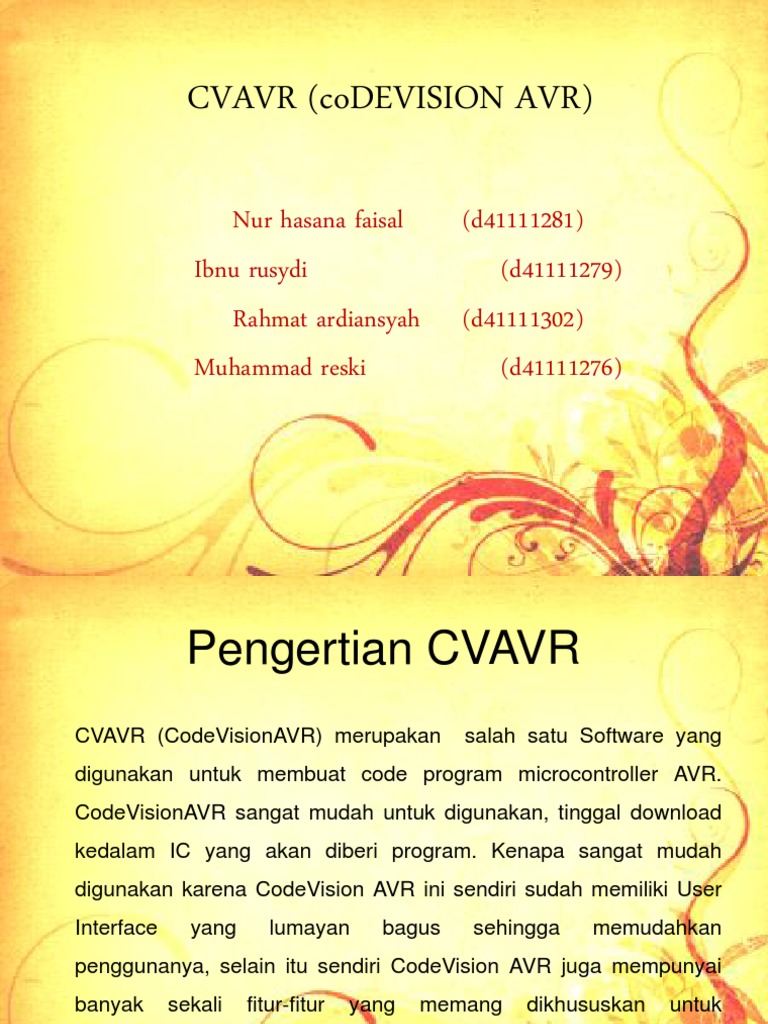 Cvavr (Codevision Avr) | PDF