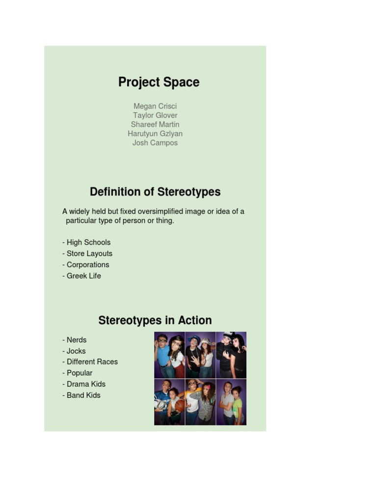 Understanding and Addressing Stereotypes | PDF | Science & Mathematics