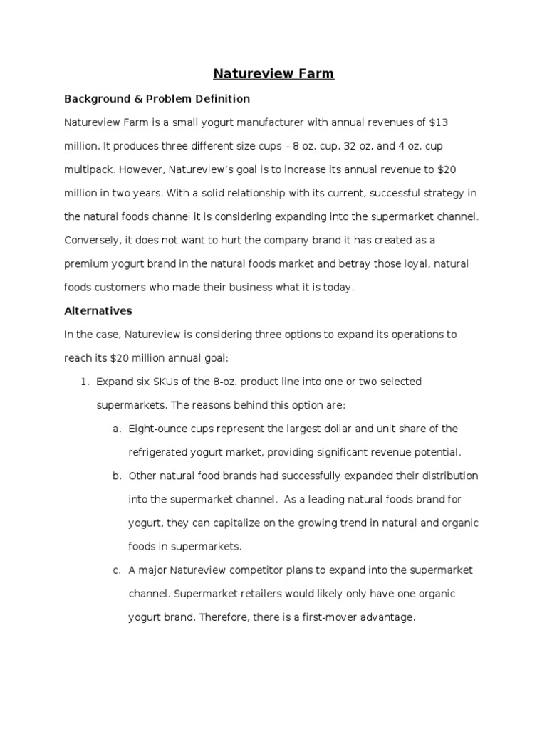 Natureview Farm Case Study | PDF