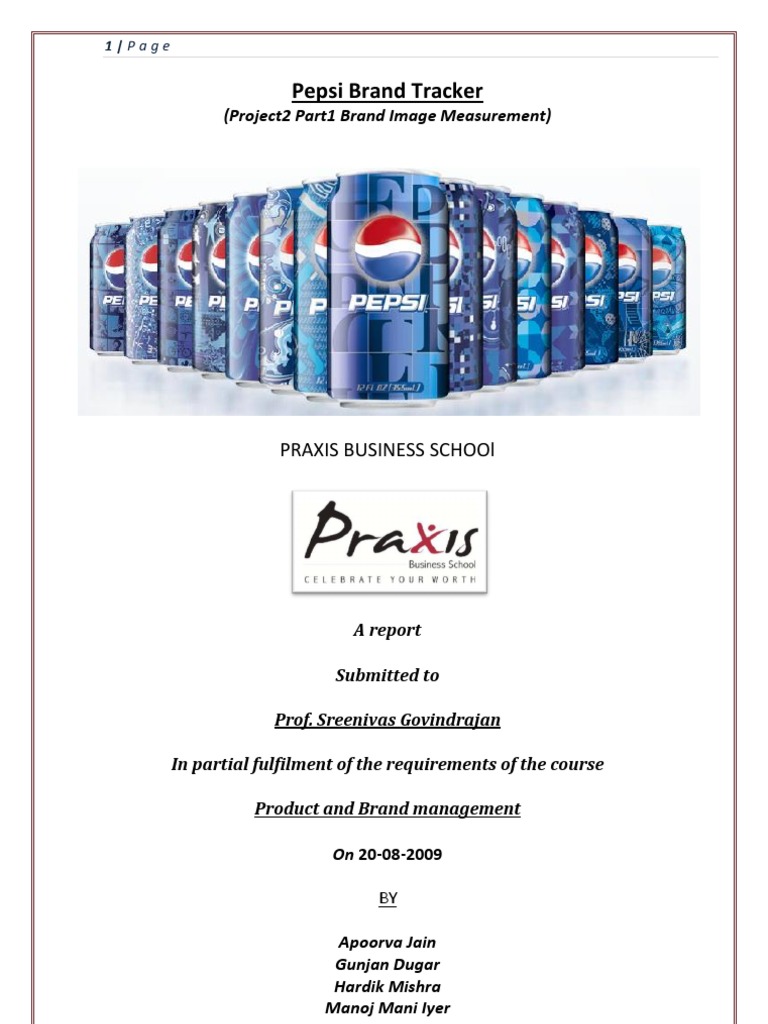 Pepsi Brand Image Analysis Report | PDF | Pepsi Co | Beverages