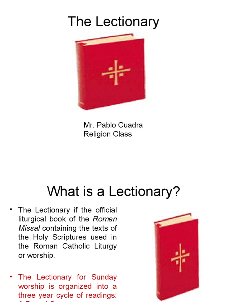 The Lectionary | Lectionary | Mass (Liturgy)