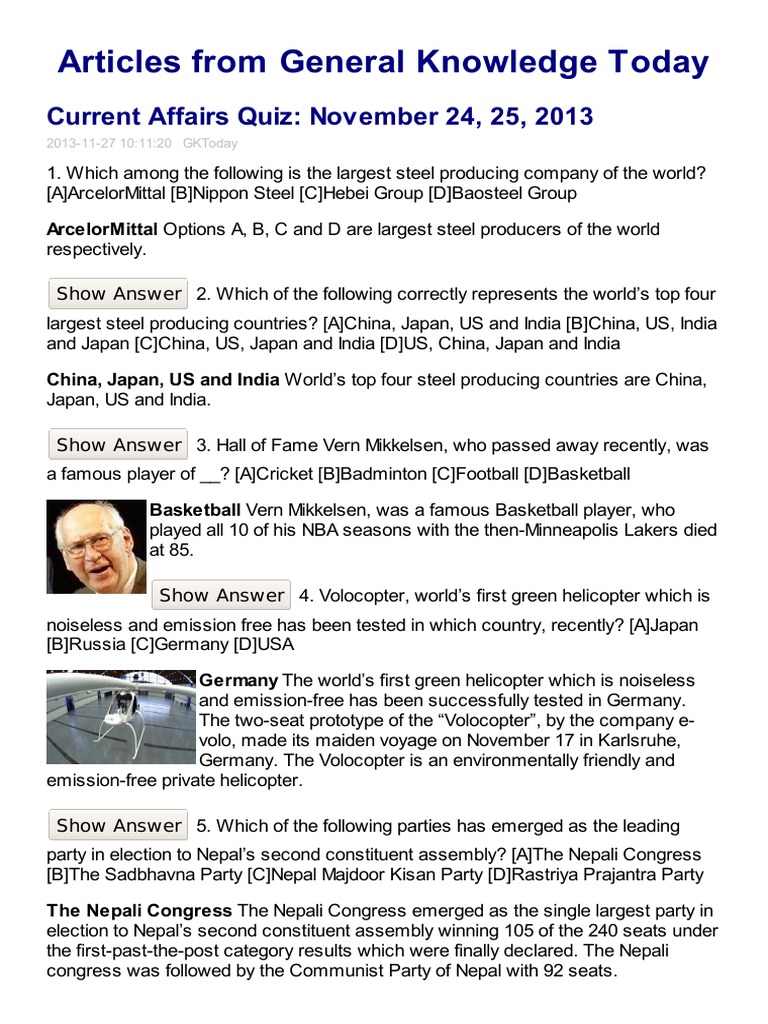 04general Knowledge Today | PDF