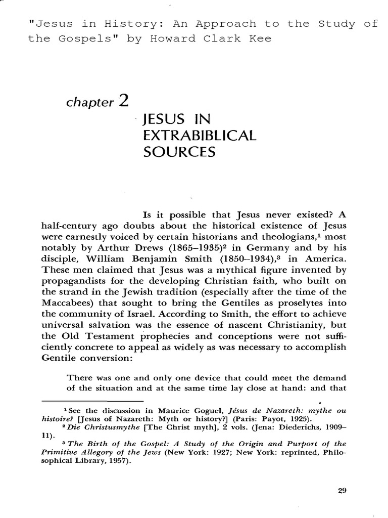 Jesus in Extrabiblical Sources | PDF | Josephus | Jesus
