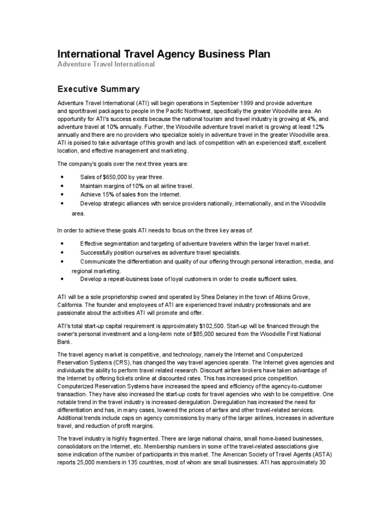 International Travel Agency | PDF