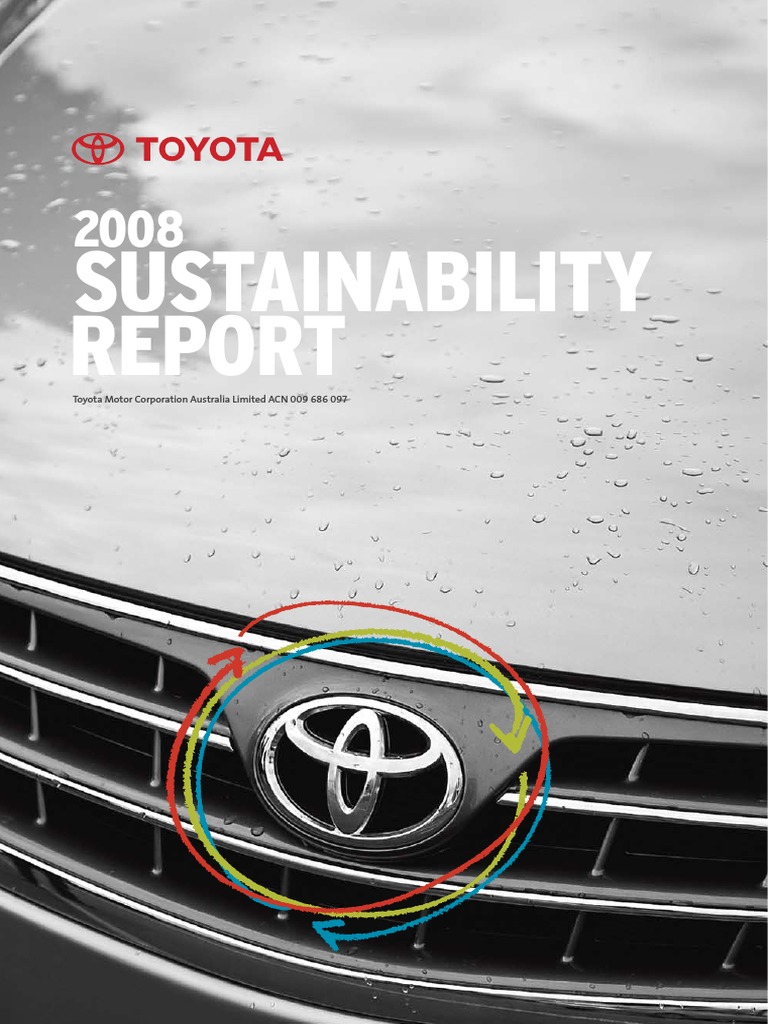 Toyota Sustainability Report 2008 | PDF | Toyota | Regulatory Compliance