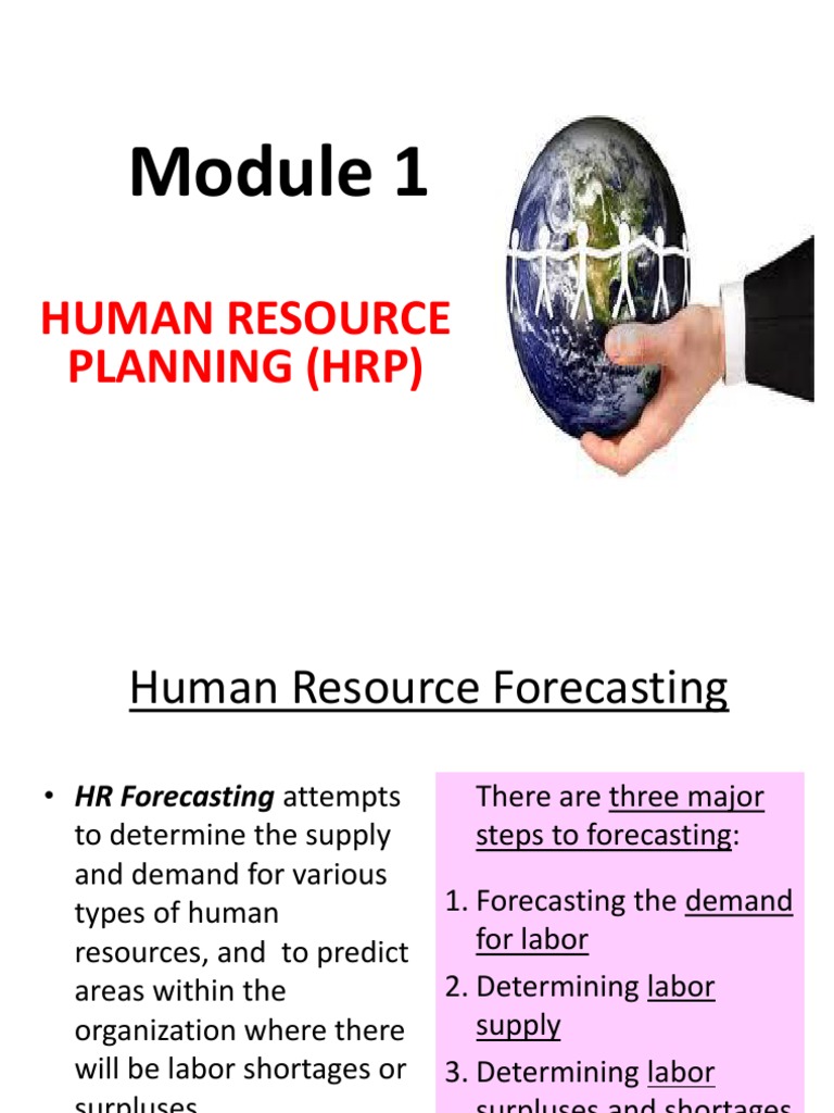 Module 1 | Human Resource Management | Forecasting