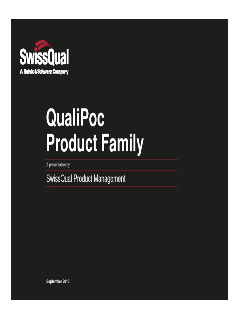 QualiPoc Android - Product Family Overview | PDF | Android (Operating System) | Mobile Device