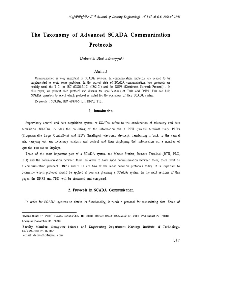 7 | PDF | Scada | Communications Protocols