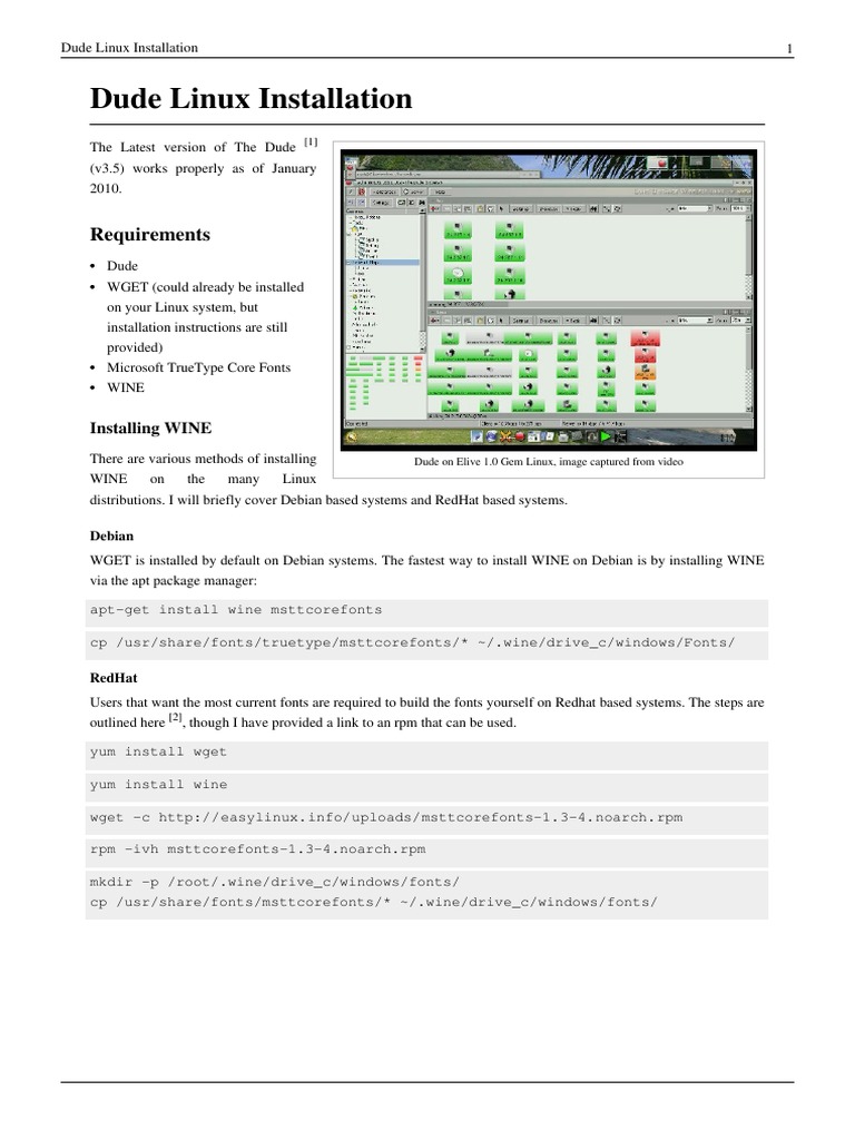 Dude Linux Installation | PDF | Linux | Operating System Technology