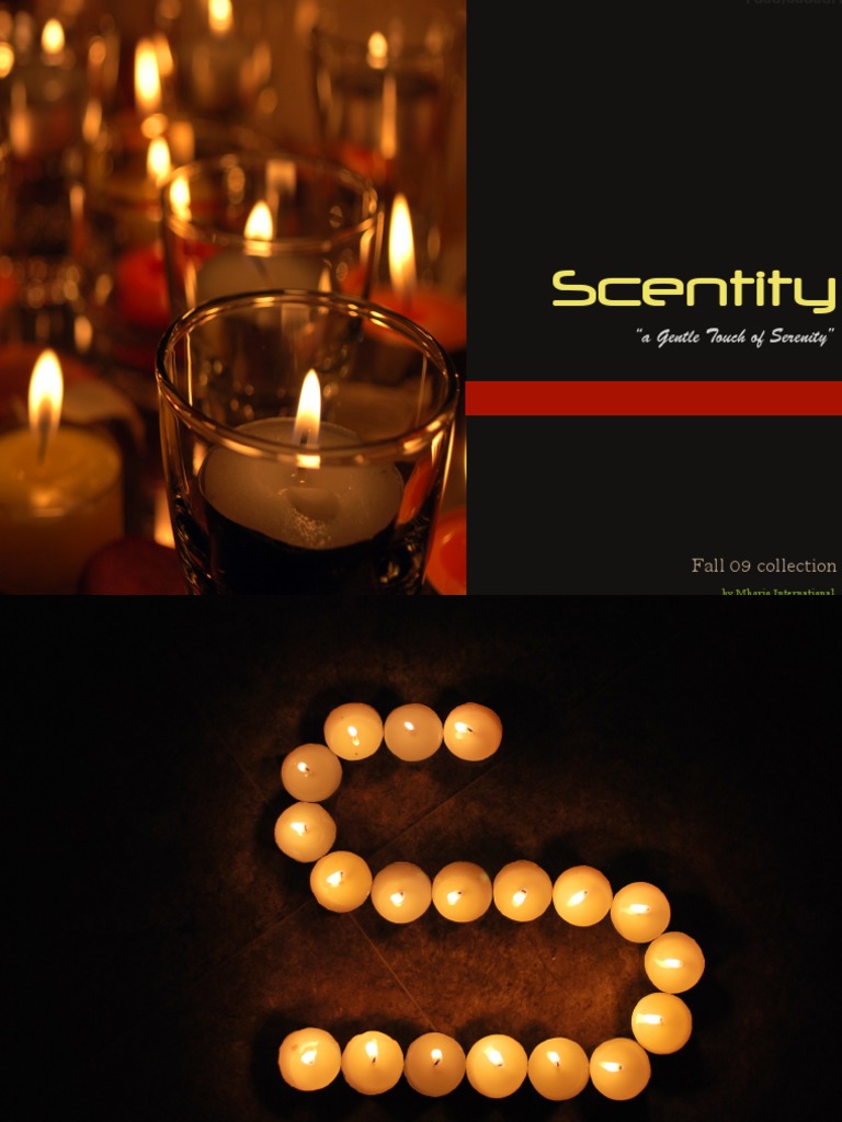 Scentity: "A Gentle Touch of Serenity" | PDF | Aroma Of Wine | Candle