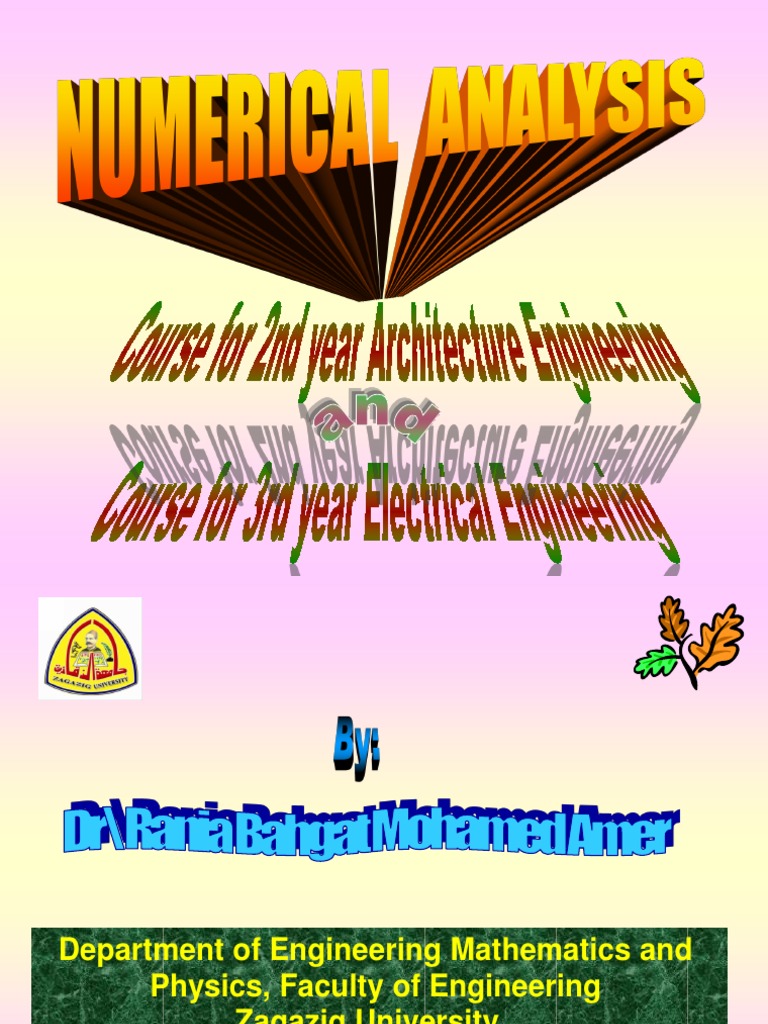 001 Numerical Solution Of Non Linear Equations Pdf Numerical Analysis Equations