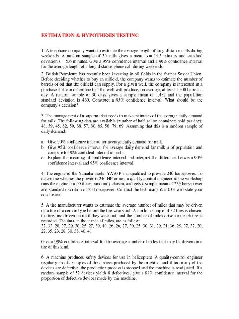 Confidence Interval | PDF | Statistical Hypothesis Testing | Confidence ...