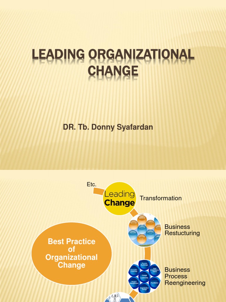 Effective Strategies for Organizational Change | PDF | Change ...