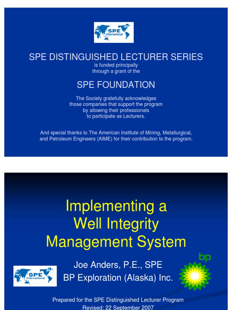 Implementing A Well Integrity Management | PDF | Casing (Borehole ...