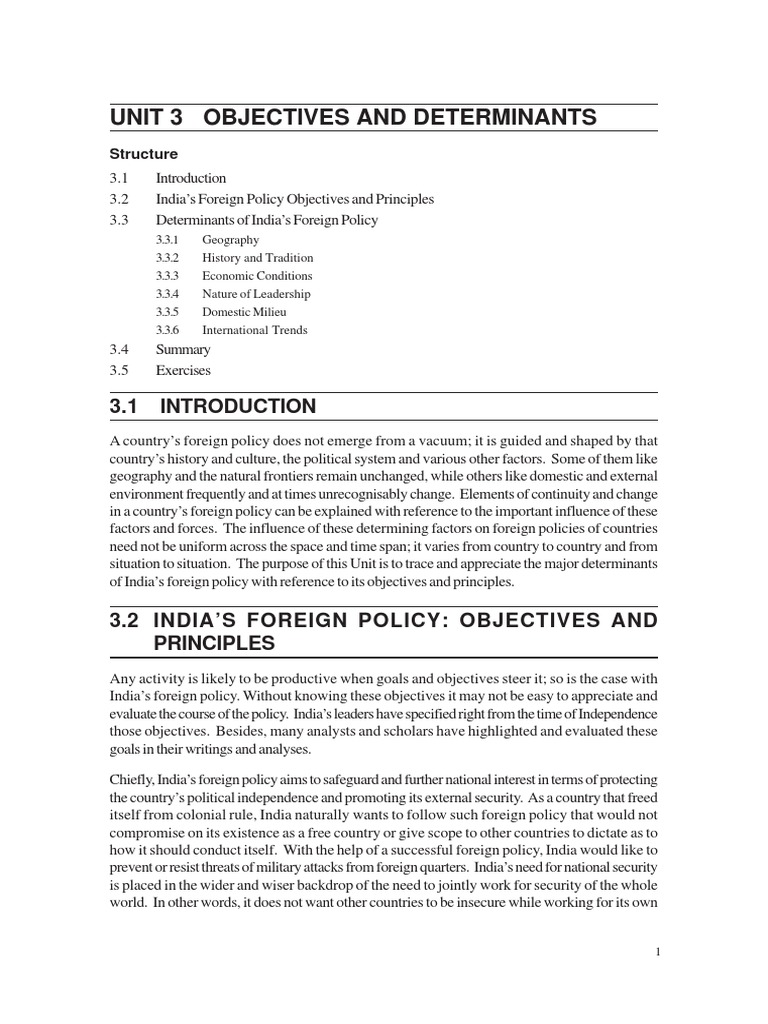 3 Objectives and Determinants | PDF | Foreign Policy Of The United ...