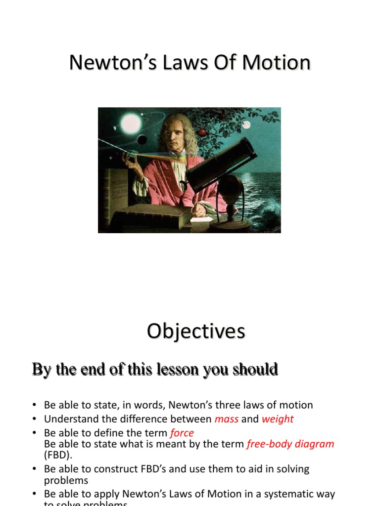 Lesson 5 (Forces and Netwons Laws) | PDF | Inertia | Friction