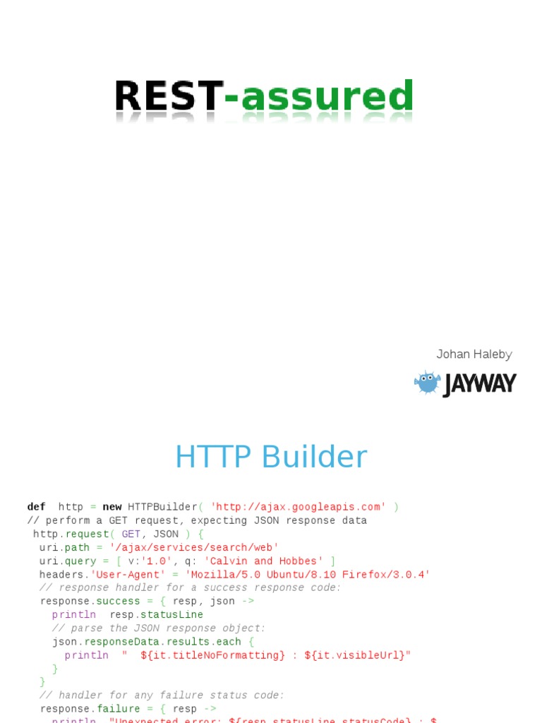 RestAssured For API Testing | PDF | Http Cookie | Hypertext Transfer ...