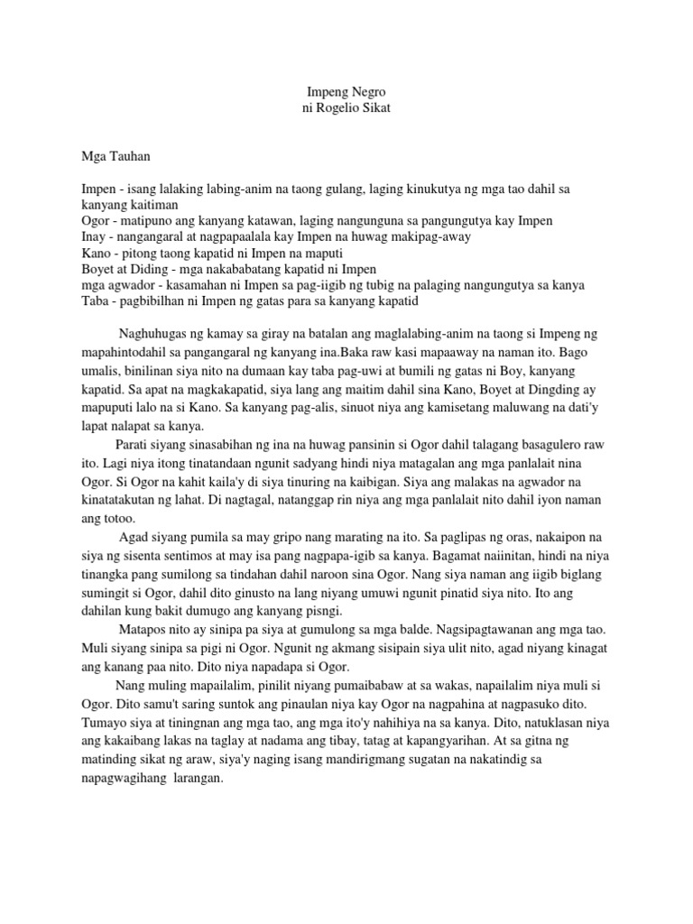 Impeng Negro | PDF