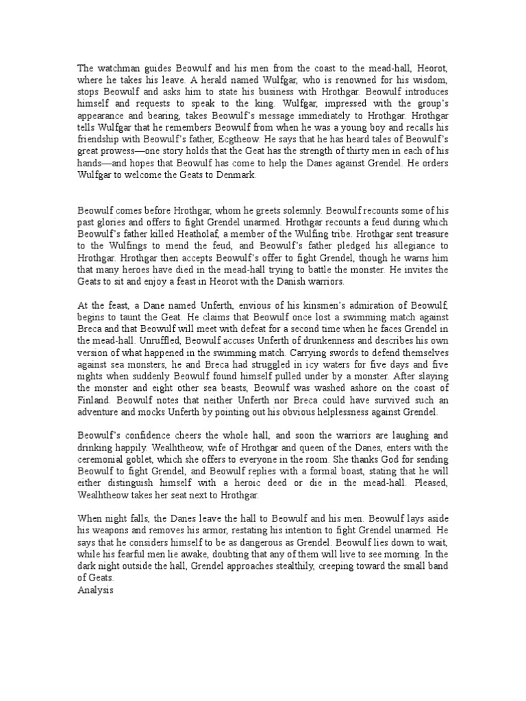 Digression | PDF | Beowulf | English Heroic Legends