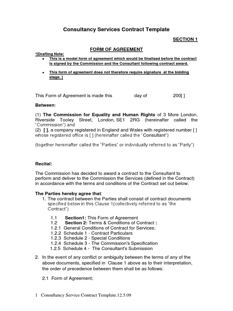 Consultancy Contract Template (PDF Library) | PDF | Liability Insurance ...