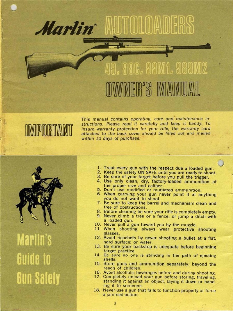 Marlin 49 22LR | PDF | Telescopic Sight | Magazine (Firearms)