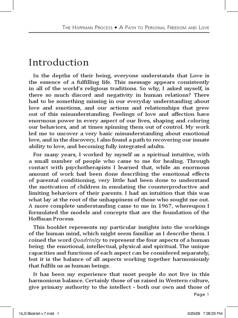 Quadrinity Process PDF | PDF | Subjective Experience | Emergence