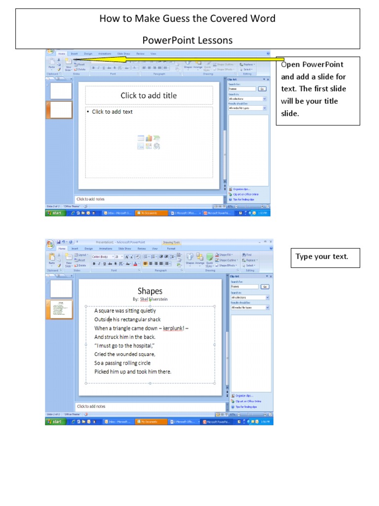 Create Guess the Covered Word Game | PDF