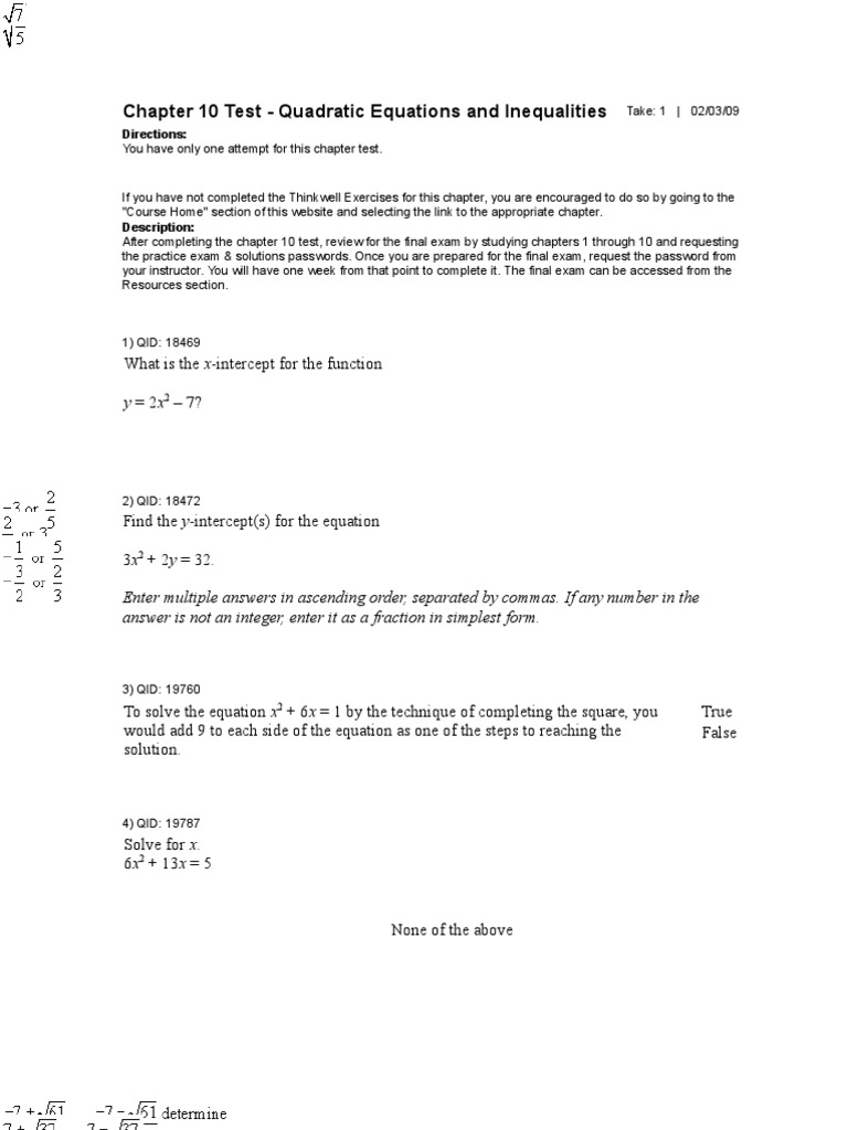 chapter-10-test-pdf-equations-quadratic-equation