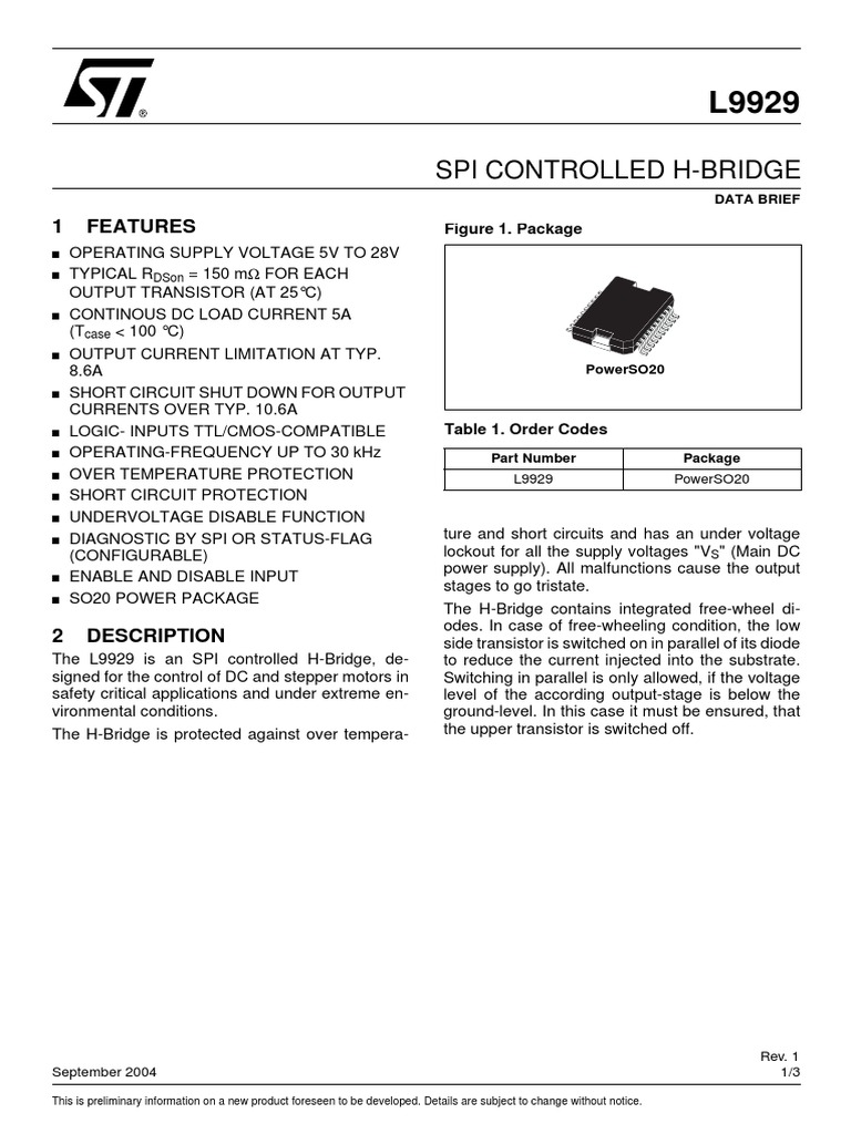 L9929 | PDF | Electrical Engineering | Electrical Circuits