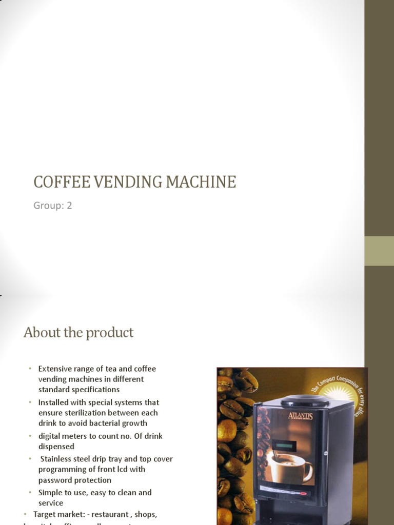 Coffee Vending Machine | PDF | Vending Machine | Coffee