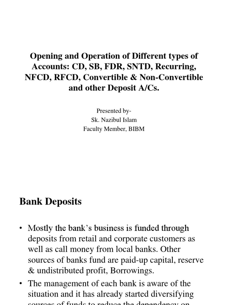 Opening and Operation of Accounts-SB | PDF | Transaction Account ...