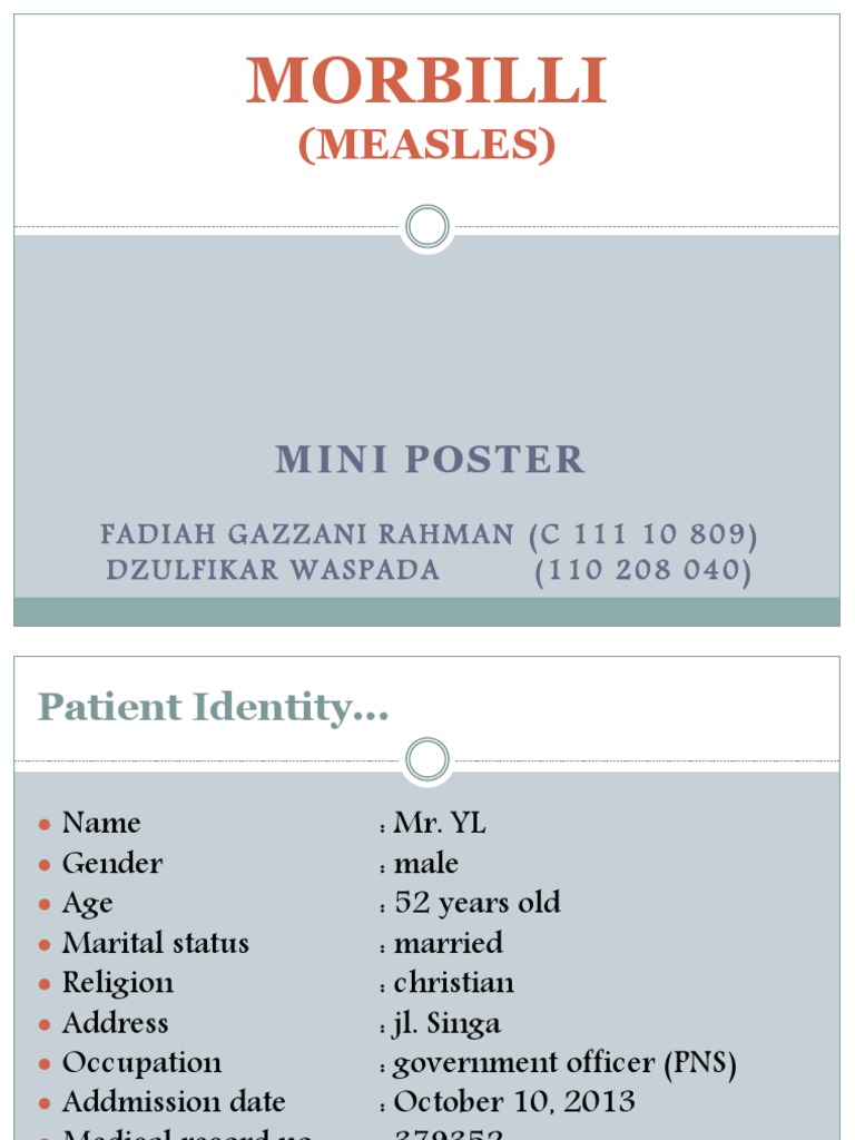 Poster Mini - MORBILI | PDF | Measles | Infection