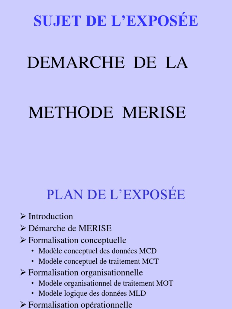 Merise | PDF