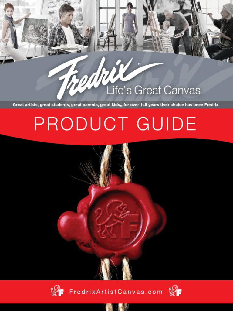 Fredrix 2014 Product Guide | PDF | Canvas | Oil Painting