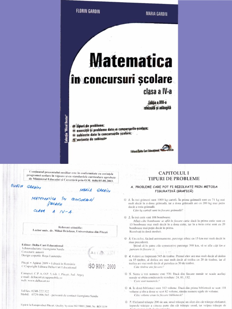 Gardin - Matematica in Concursuri Scolare | PDF