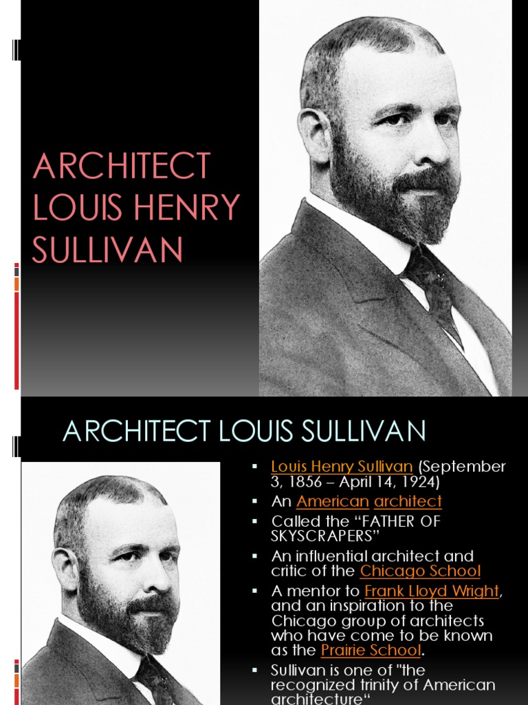 Louis Sullivan Works | PDF | Design | Architectural Design