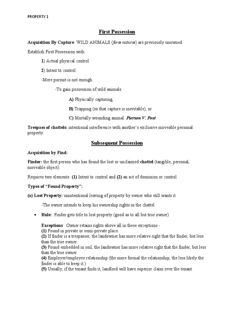Property Outline | PDF | Leasehold Estate | Fee Simple
