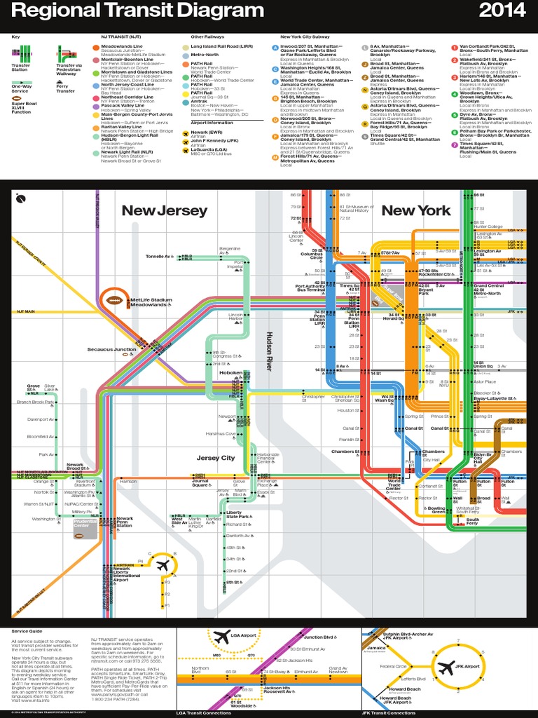 Regional Transit Map | PDF | Queens | Brooklyn
