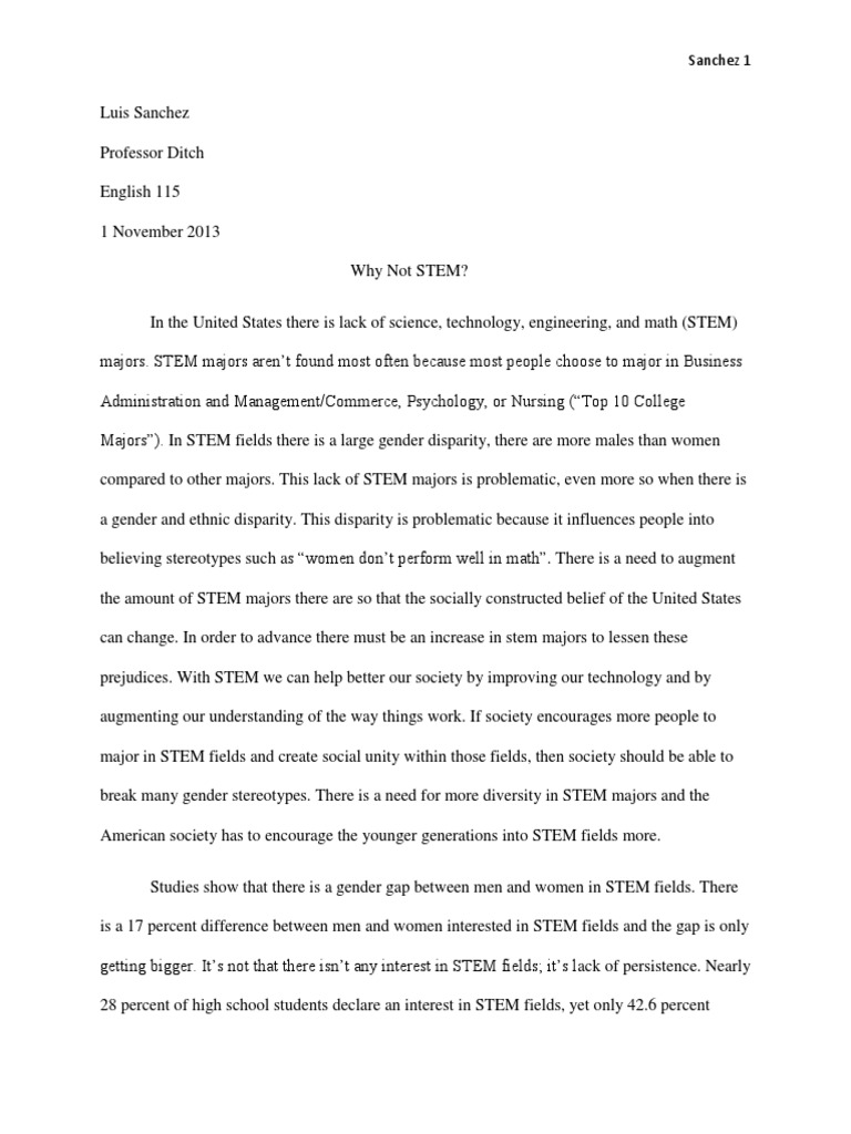 Why Not Stem | PDF | Science, Technology, Engineering, And Mathematics ...