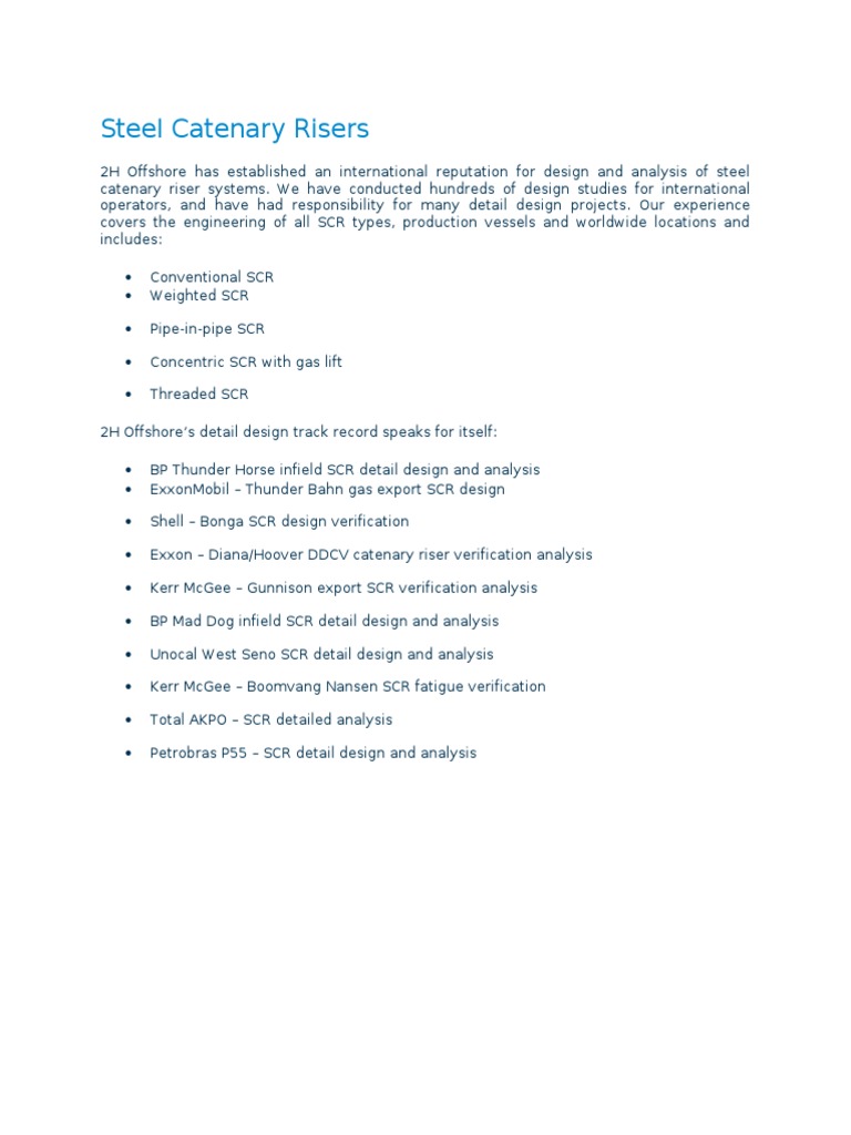 Steel Catenary Risers | PDF