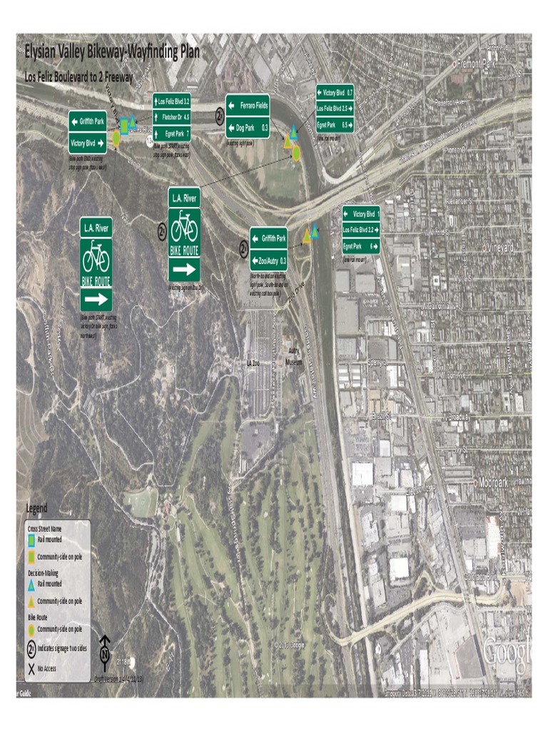 New Wayfinding Signs Along The Los Angeles River | PDF | Transport