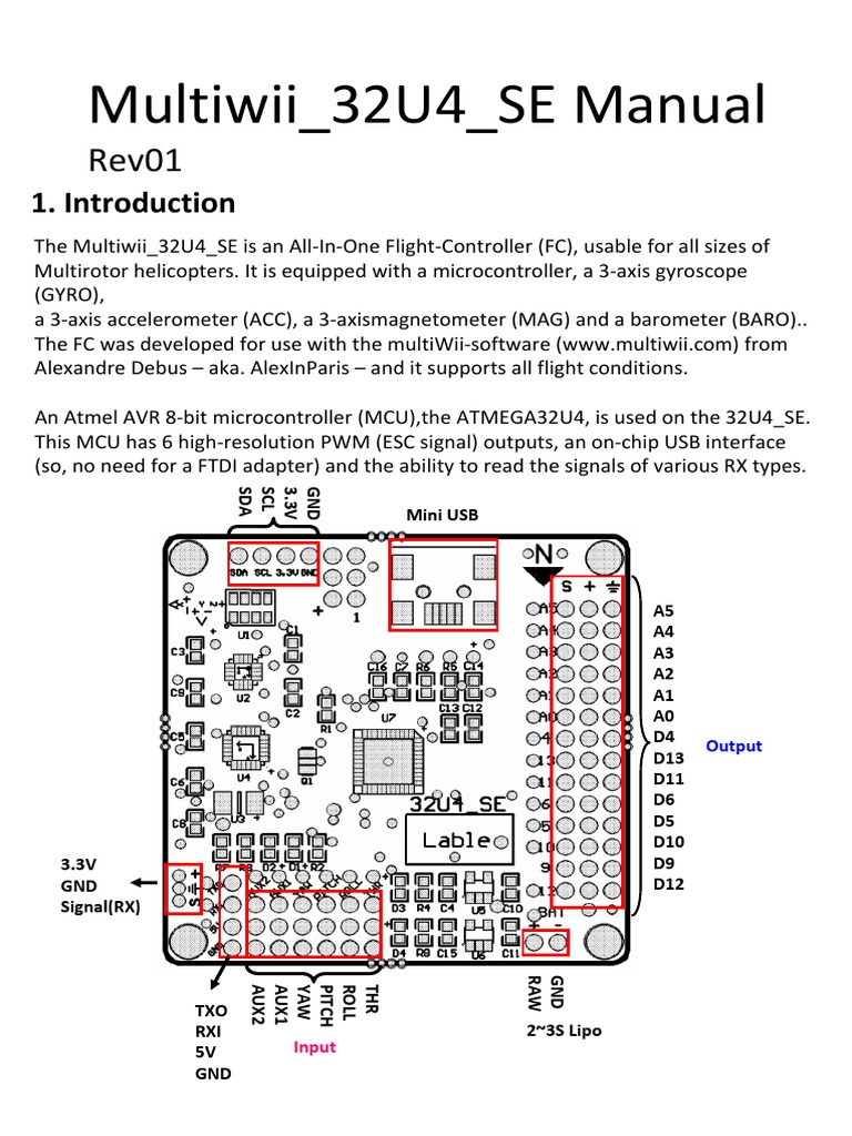 Multiwii_32U4_SE Manual: An Introduction to the Features and Setup of ...
