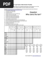 Einstein's Logic Puzzle | PDF