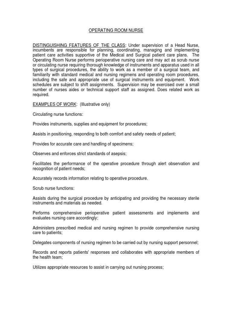 Operating Room Nurse | Nursing | Surgery