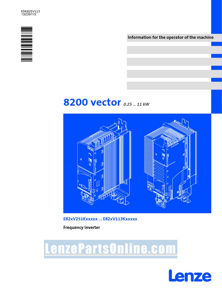 8200 Vector: Information For The Operator of The Machine | PDF | Power ...