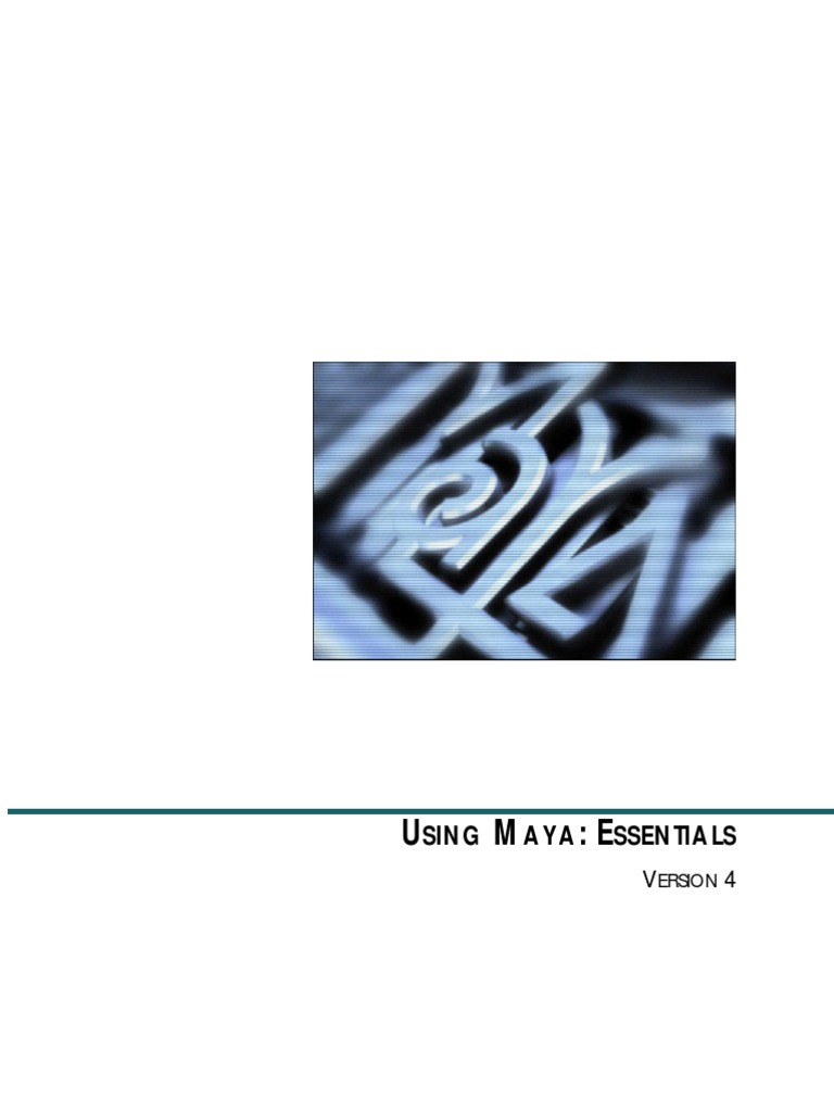Maya 4 Basics | PDF | Command Line Interface | Menu (Computing)