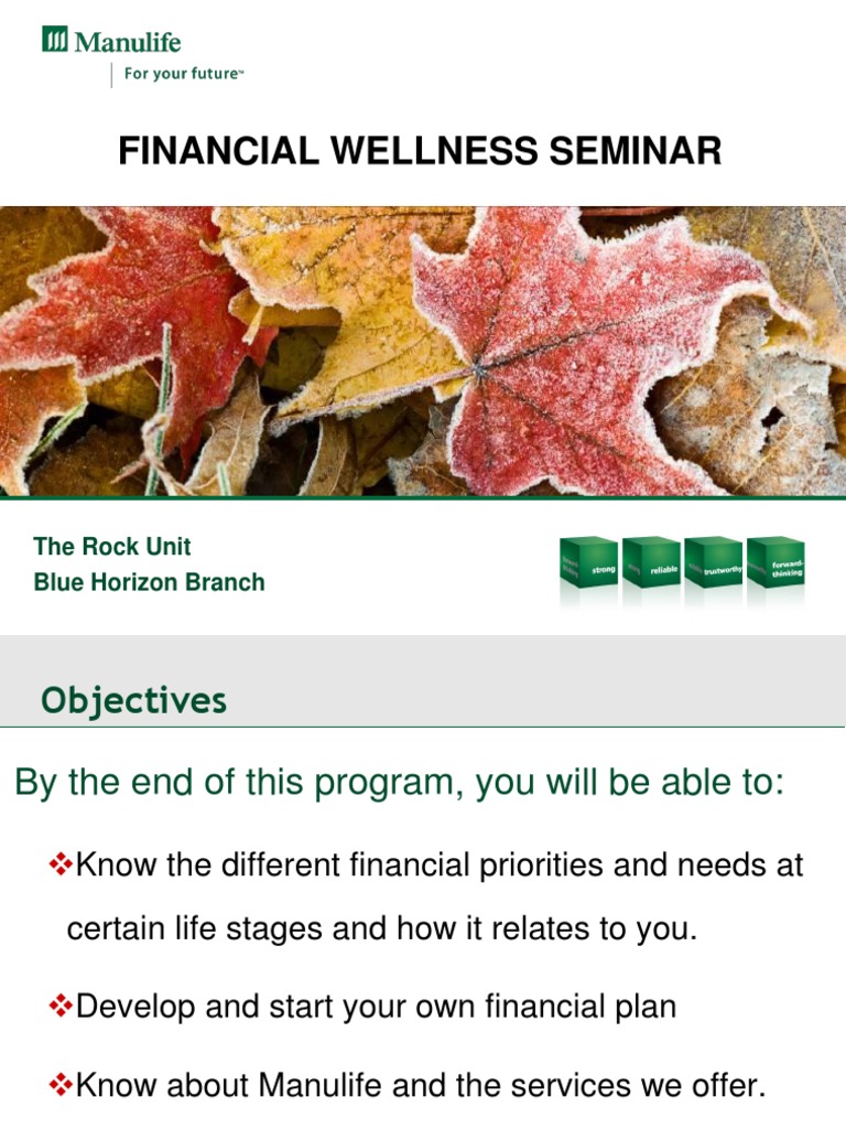 Financial Wellness Seminar Guide | PDF | Saving | Investing