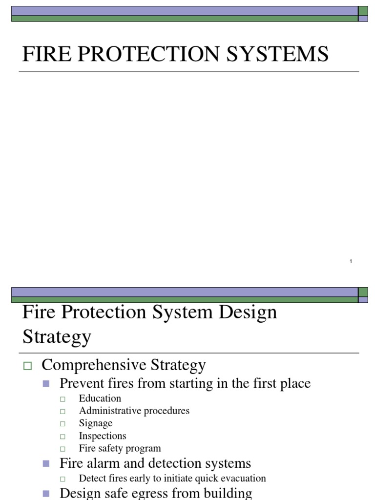 Fire Protection Systems | PDF