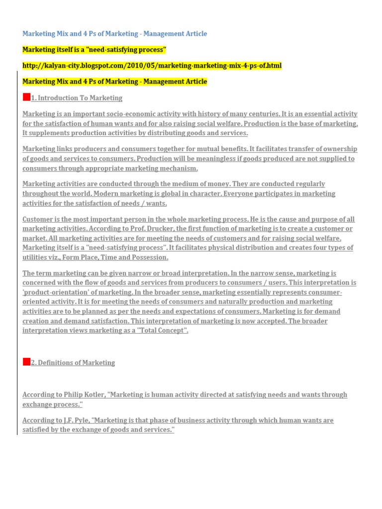 Understanding the Marketing Mix | PDF | Distribution (Business) | Marketing
