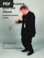 Multiphonics and The Oboe Supplementary Notes | PDF | Oboe | Sound